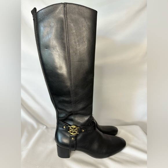 Tory Burch | Shoes | Tory Burch Black Leather Donovan Tall Equestrian ...